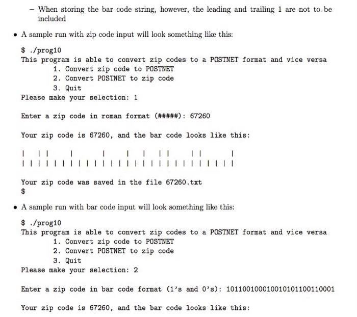 Solved Until 2009, the US Postal Service printed a bar code | Chegg.com