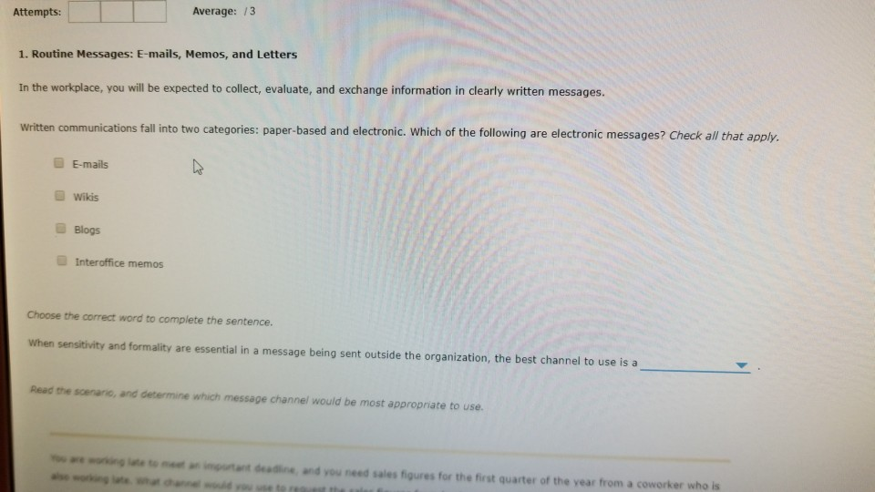 Solved written communications fall into two categories: | Chegg.com