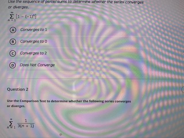 Solved Use the sequence of partial sums to determine whether | Chegg.com