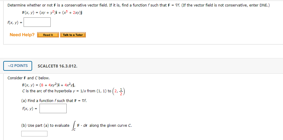 Solved Determine whether or not F is a conservative vector | Chegg.com Solved Determine whether or not F is a conservative vector | Chegg.com