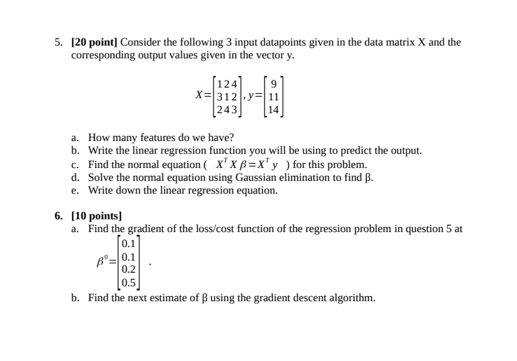 5. [20 point] Consider the following 3 input | Chegg.com