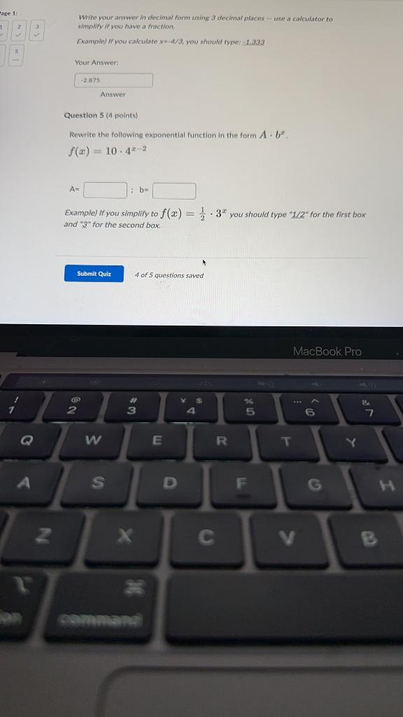 Solved White your answer in decimal form using 3 decimal | Chegg.com