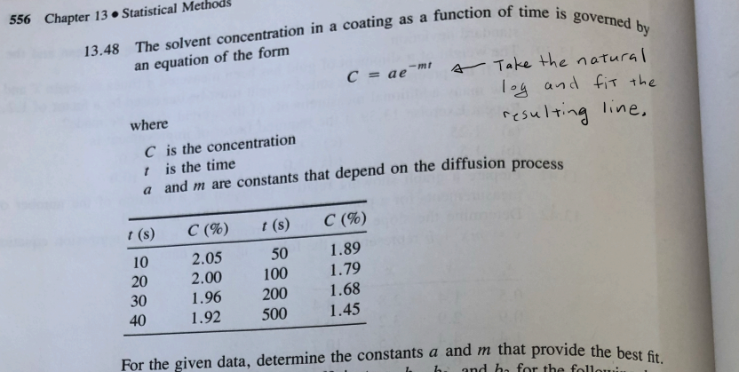 Solved Chapter 13∙ Statistical Methods 13.48 The solvent | Chegg.com
