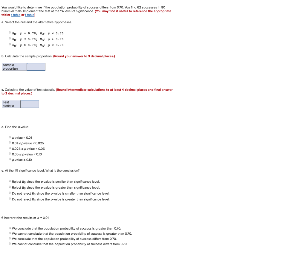 Solved You would like to determine if the population | Chegg.com