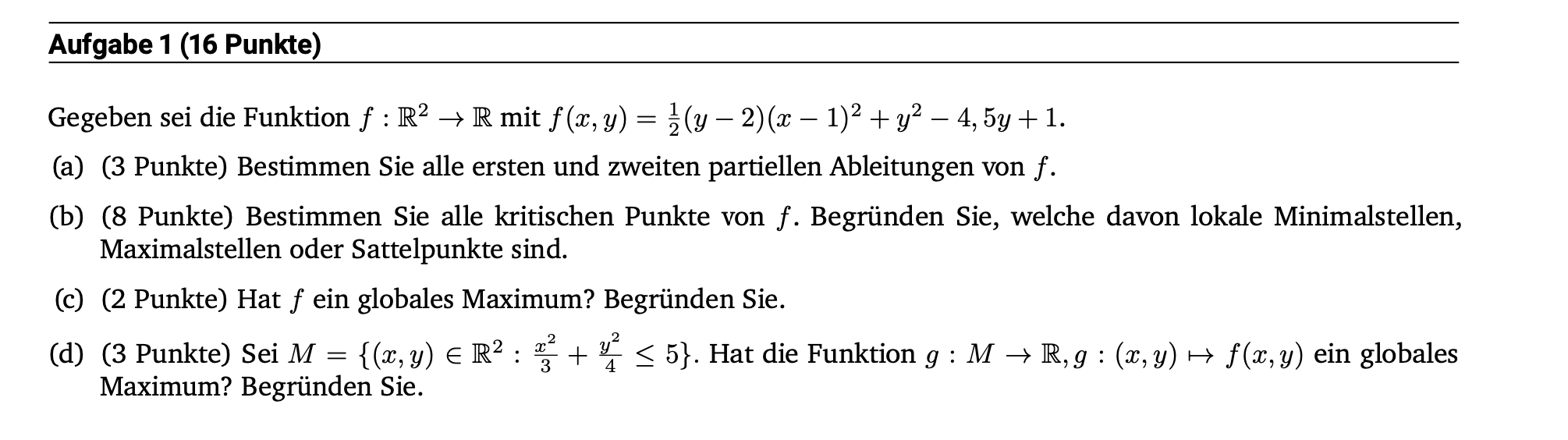 Solved Given The Function F R2 →r With Fxy 