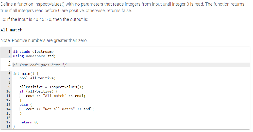 Solved Define a function InspectValues 0 with no parameters | Chegg.com