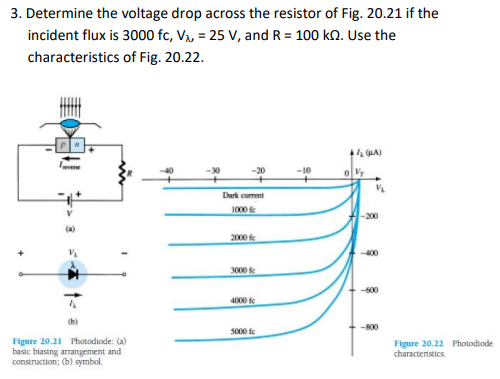 Solved 3. Determine the voltage drop across the resistor of | Chegg.com