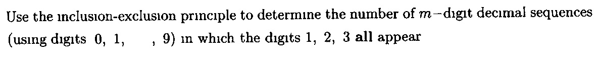 Use the inclusion-exclusion principle to determine | Chegg.com