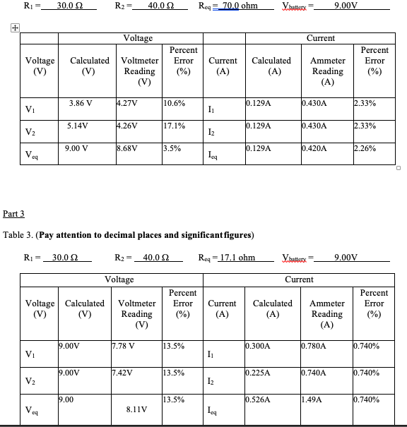 Problems 1. How did the data taken in part 1 verify | Chegg.com