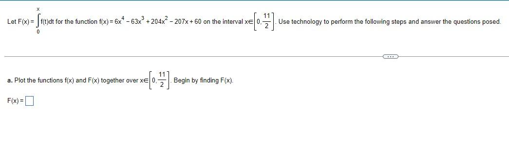 Solved Let F(x)=∫0xf(t)dt for the function | Chegg.com