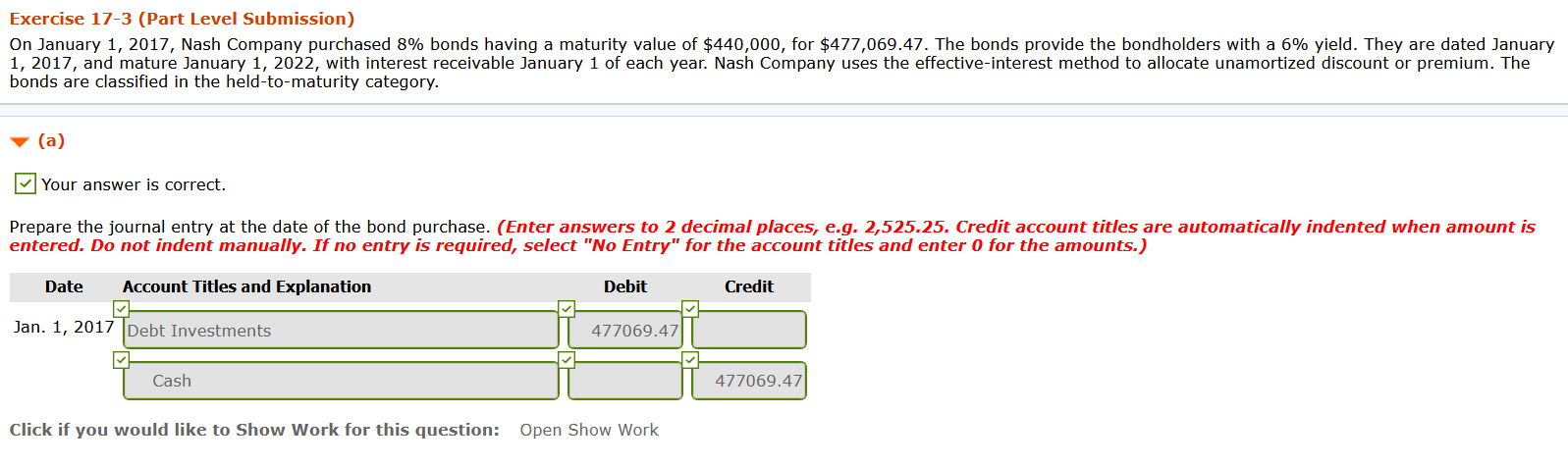 Solved Exercise 17-3 (Part Level Submission) On January 1, | Chegg.com