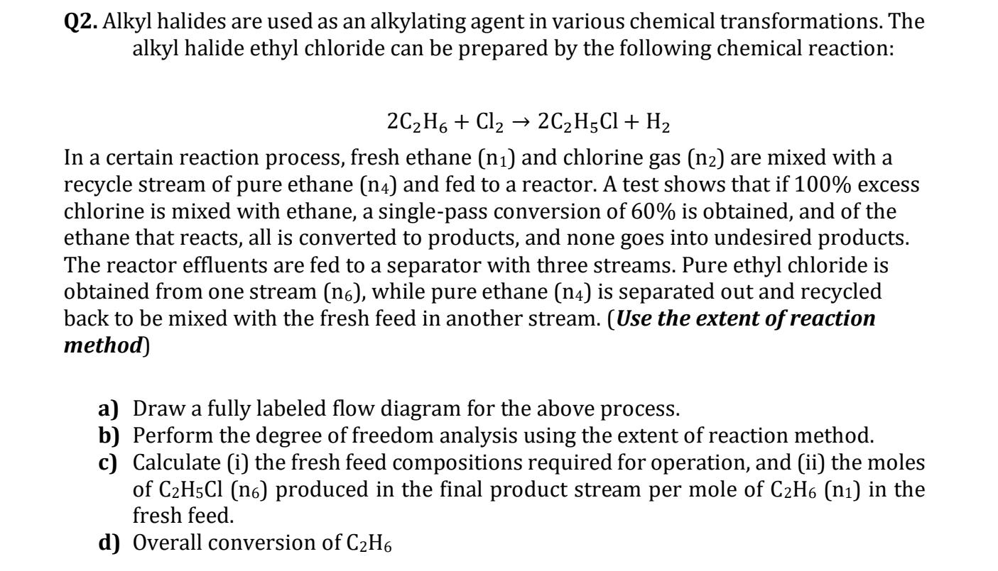 Solved Solve all the steps using extent of reaction even the | Chegg.com
