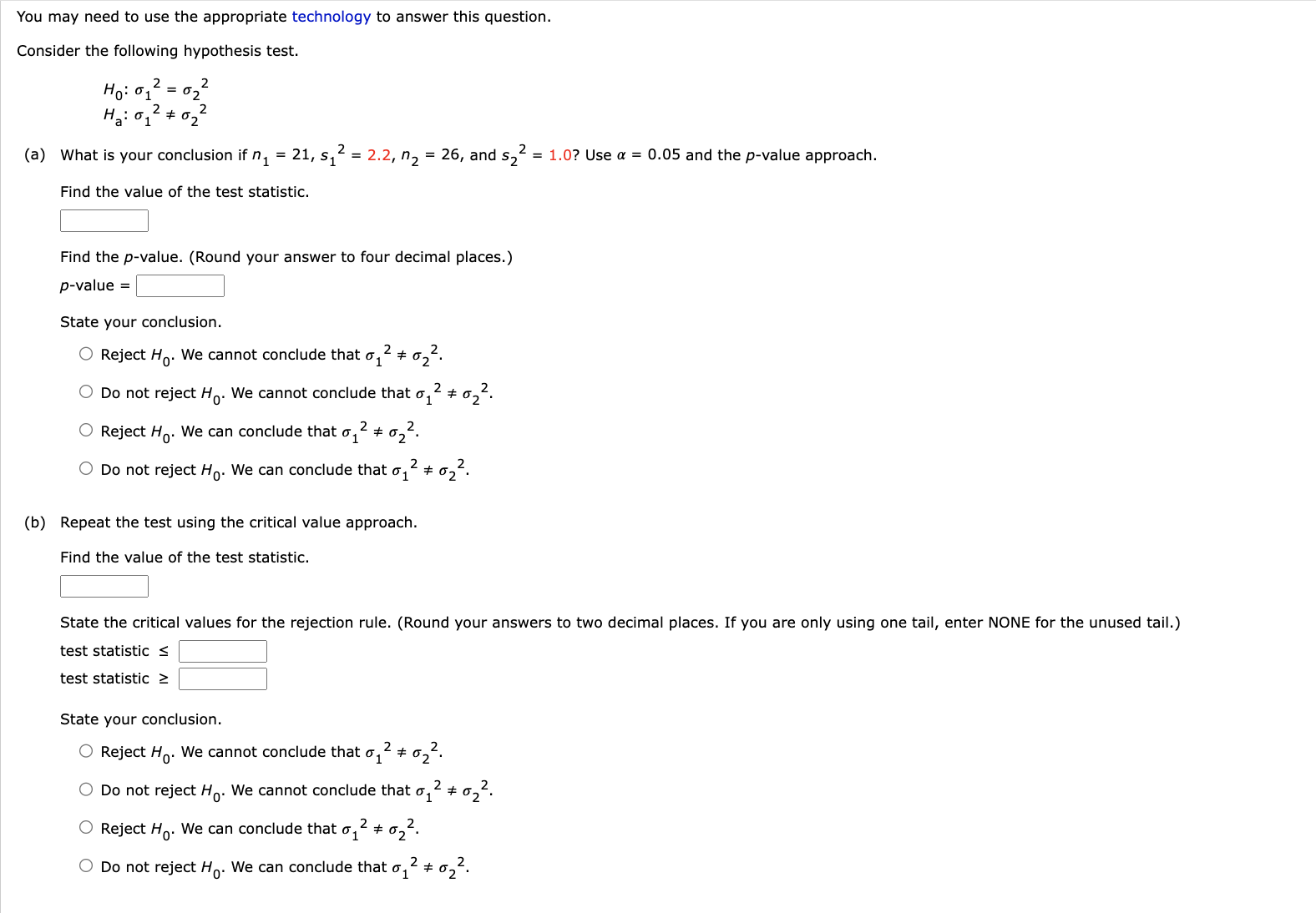 Solved You may need to use the appropriate technology to | Chegg.com