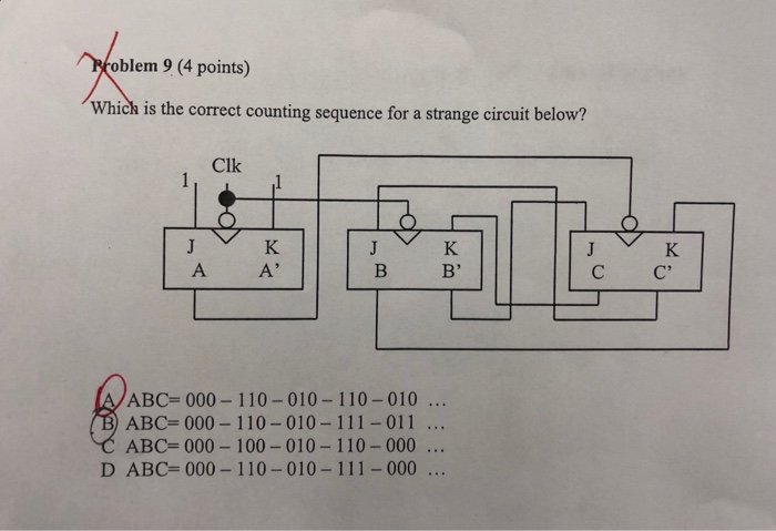 Solved oblem 9 (4 points) Which is the correct counting | Chegg.com