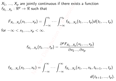 Solved X1,…,Xp are jointly continuous if there exists a | Chegg.com