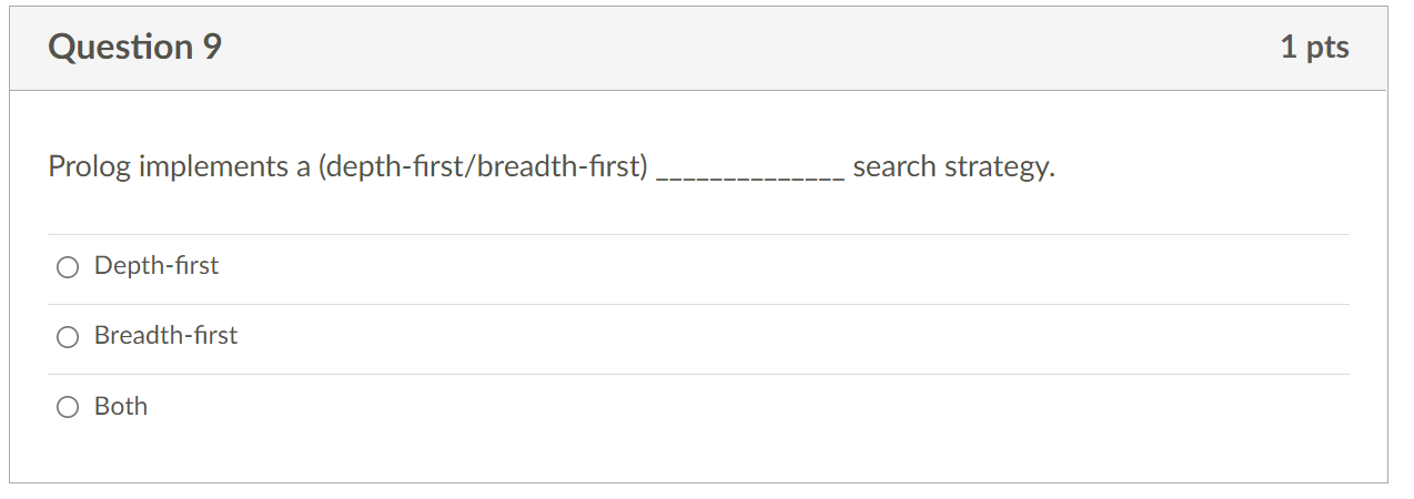 Solved Question 9 1 Pts Prolog Implements A