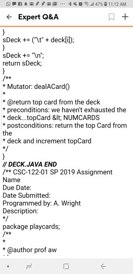 CSC-122 Computer ScienceName: Lab #5-Using Arrays (45 | Chegg.com
