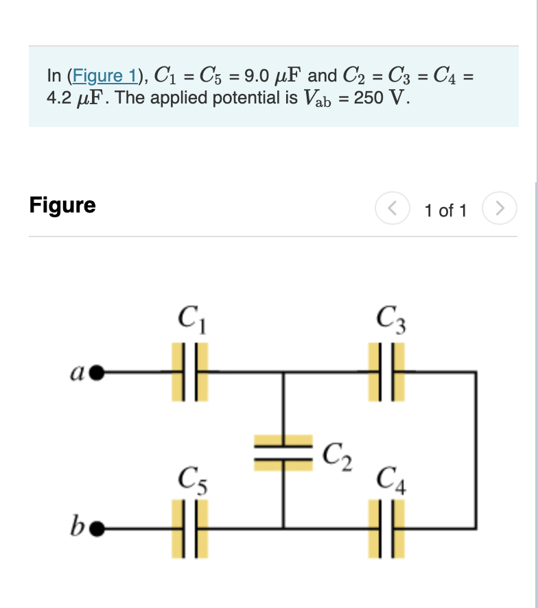 Solved a) Calculate the charge on capacitor C4.b) Calculate | Chegg.com