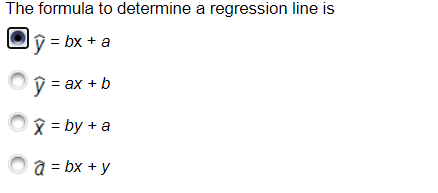 Solved The formula to determine a regression line is \\[ | Chegg.com