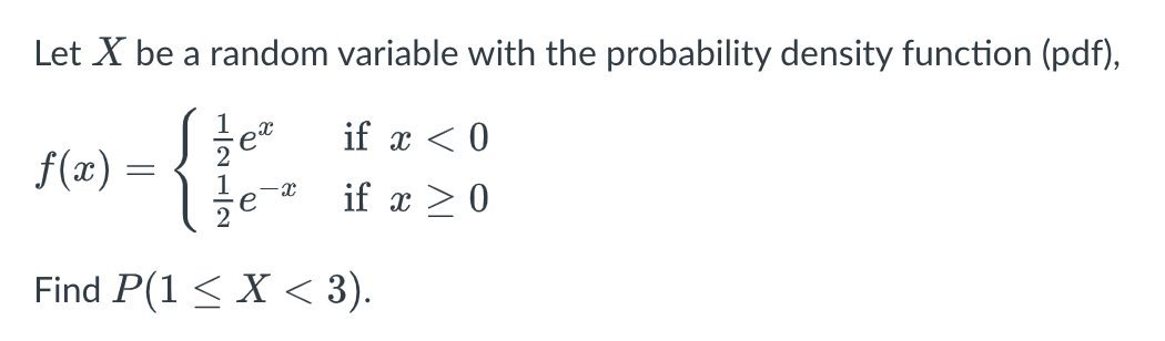 Solved Let X be a random variable with the probability | Chegg.com