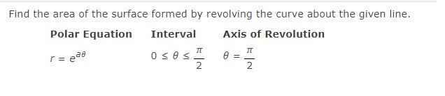 Solved Find the area of the surface formed by revolving the | Chegg.com