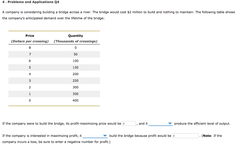 Solved 4. Problems and Applications Q4 A company is | Chegg.com
