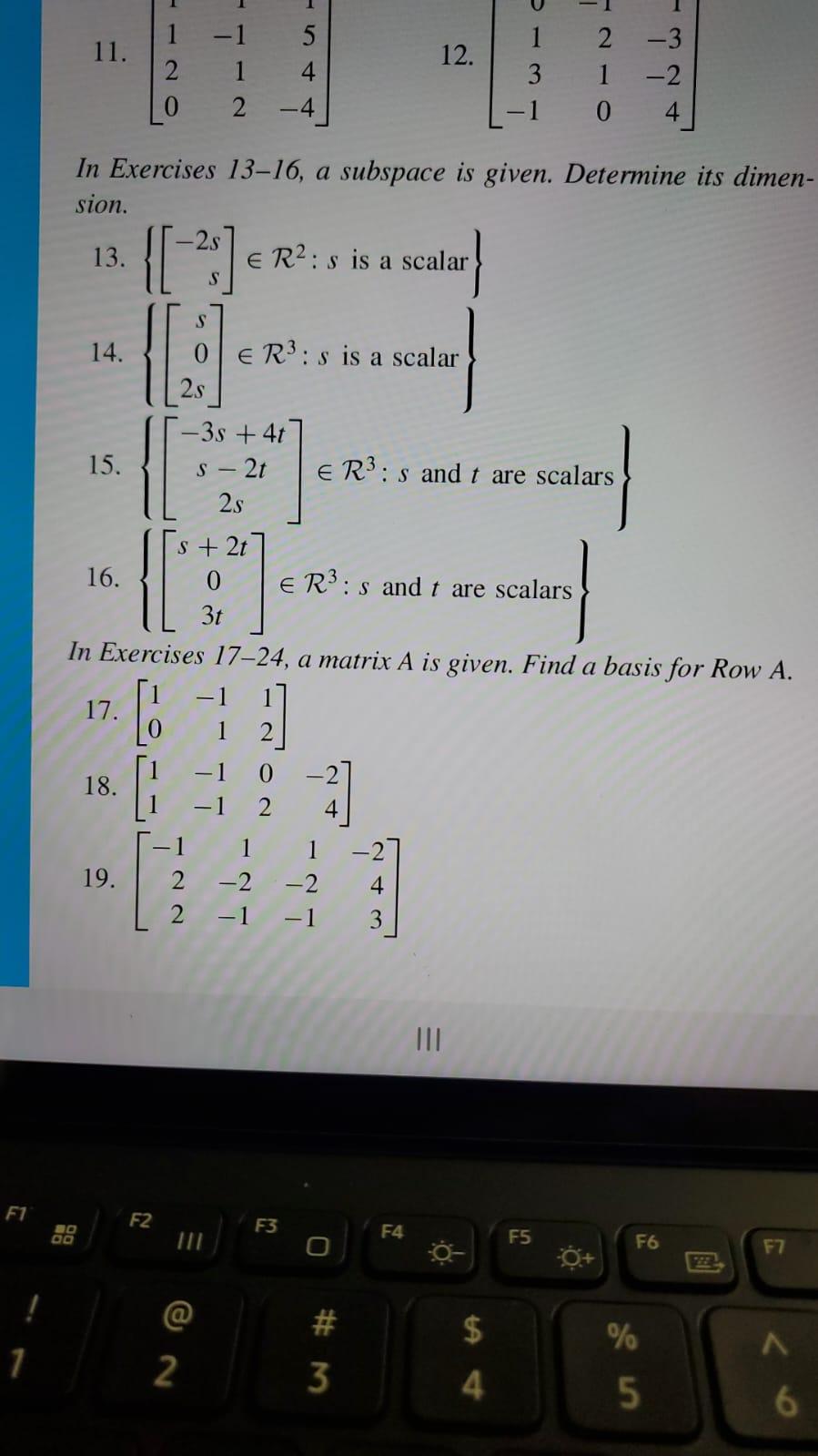 Solved -1 5 11. 12. 4. 2 0 2 1 0 -3 -2 4 2 - 4 In Exercises | Chegg.com