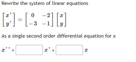 Solved Rewrite the system of linear equations [ 1-1-; -;]I: | Chegg.com