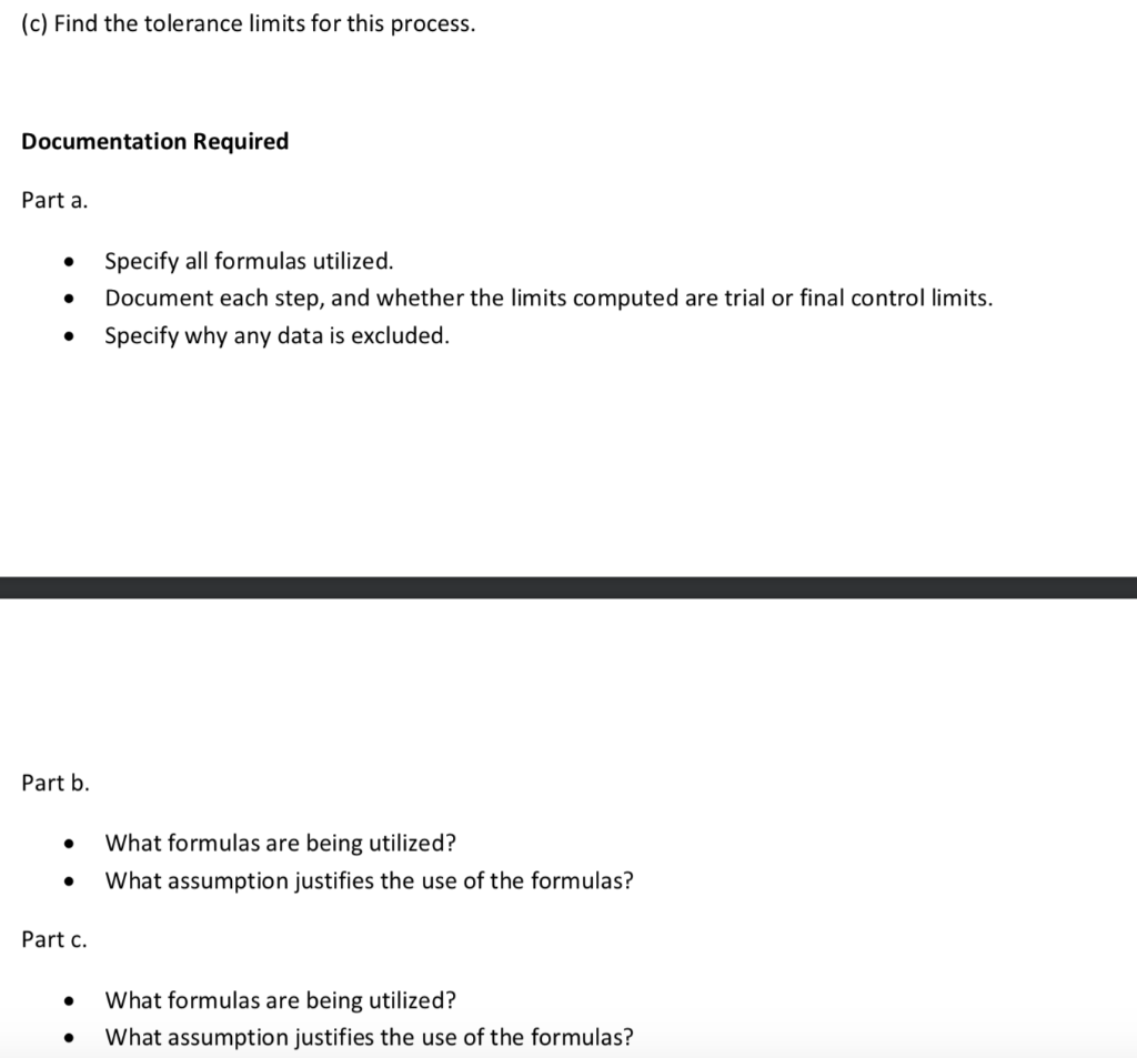 Solved 6.5 The data shown in Table 6E.4 are the deviations | Chegg.com