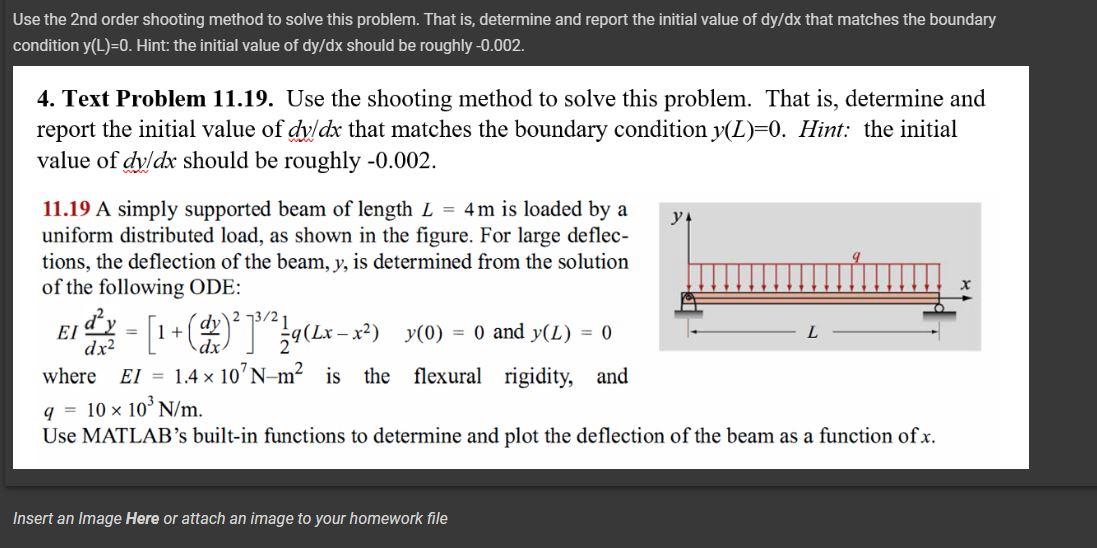 Solved Use the 2nd order shooting method to solve this | Chegg.com