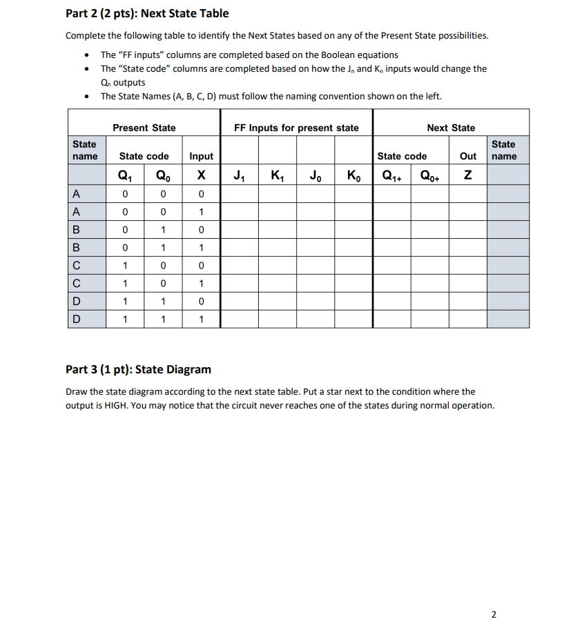 Assignment: Sequential Circuits 1 (13 pts) Problem 1: | Chegg.com