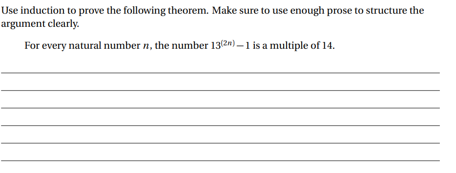 Solved Jse induction to prove the following theorem. Make | Chegg.com