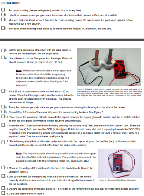 Solved Table 2: Multi-Meter Data Voltage -450 -728 Solution | Chegg.com