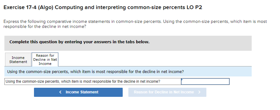Solved Exercise 17-4 (Algo) Computing and interpreting | Chegg.com Solved Exercise 17-4 (Algo) Computing and interpreting | Chegg.com