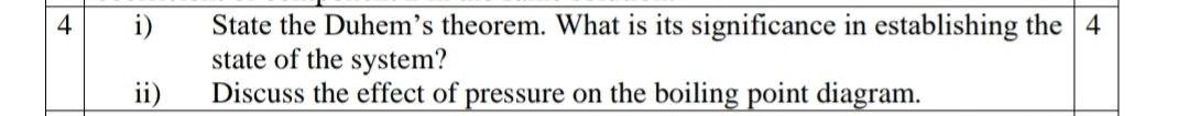 Solved 4 i) State the Duhem's theorem. What is its | Chegg.com
