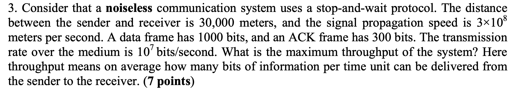 Solved 3. Consider that a noiseless communication system | Chegg.com