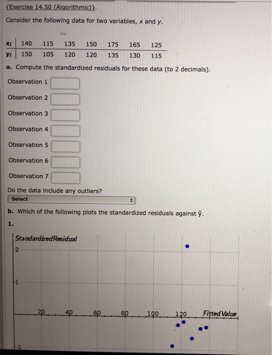 Solved (Exercise 14.50 (Algorithmic)X Consider the following | Chegg.com