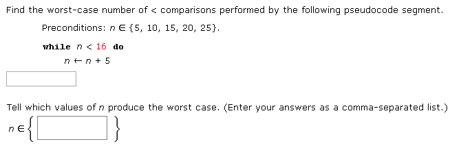 Solved Find the worst-case number of