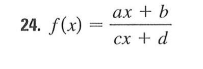 Solved find the derivative of f(x)=ax+bcx+d | Chegg.com
