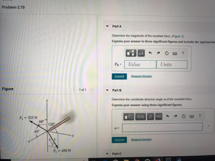 Solved Problem 2.70 PartA Determine the magnitude of the | Chegg.com