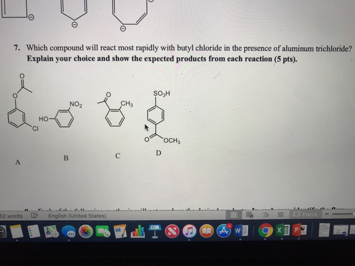Solved Which compound will react most rapidly with butyl | Chegg.com