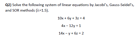 Solved Don't copy another answer, Solve it with | Chegg.com