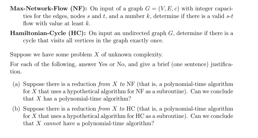Solved Max-Network-Flow (NF): On input of a graph G=(V,E,c) | Chegg.com