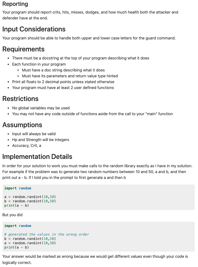 Solved Problem For this program you will be implementing one | Chegg.com