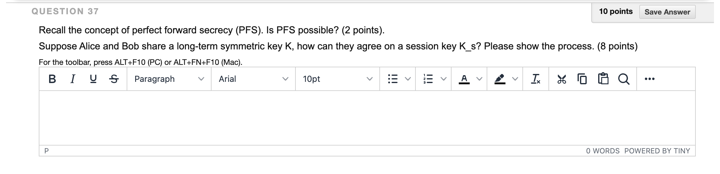 Solved Recall the concept of perfect forward secrecy (PFS). | Chegg.com