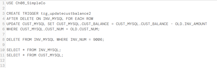Solved Problem 29 Write a trigger to update the CUST_BALANCE | Chegg.com