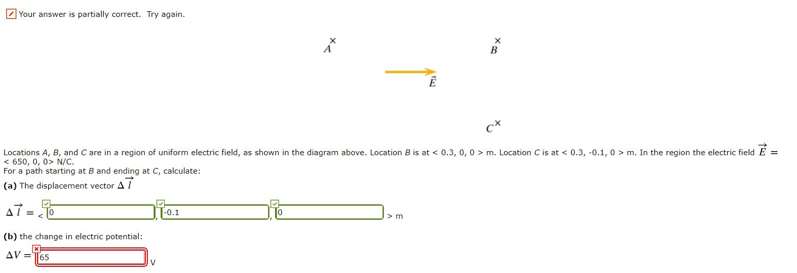 Solved Your answer is partially correct. Try again. | Chegg.com
