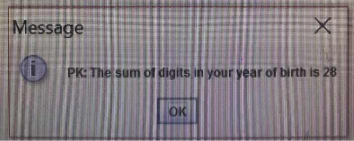 Solved Write A Java Program To Display A Dialog Box That