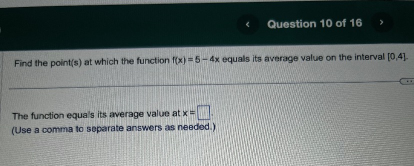 Solved Find the point(s) at which the function f(x)=5−4x | Chegg.com