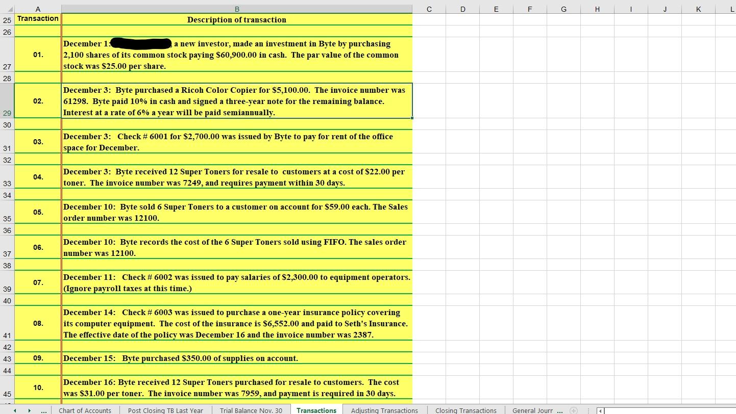 Productions Legal Pad Nume Name 1110 Cash 1120 | Chegg.com